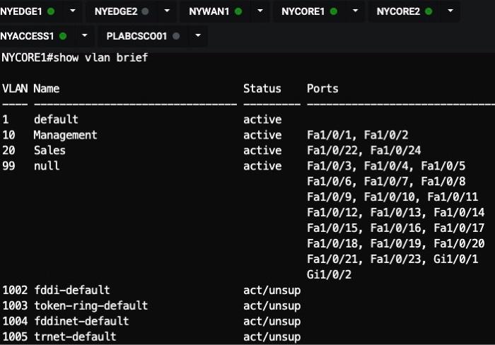 1. What VLANs did you create? 2. What command | Chegg.com
