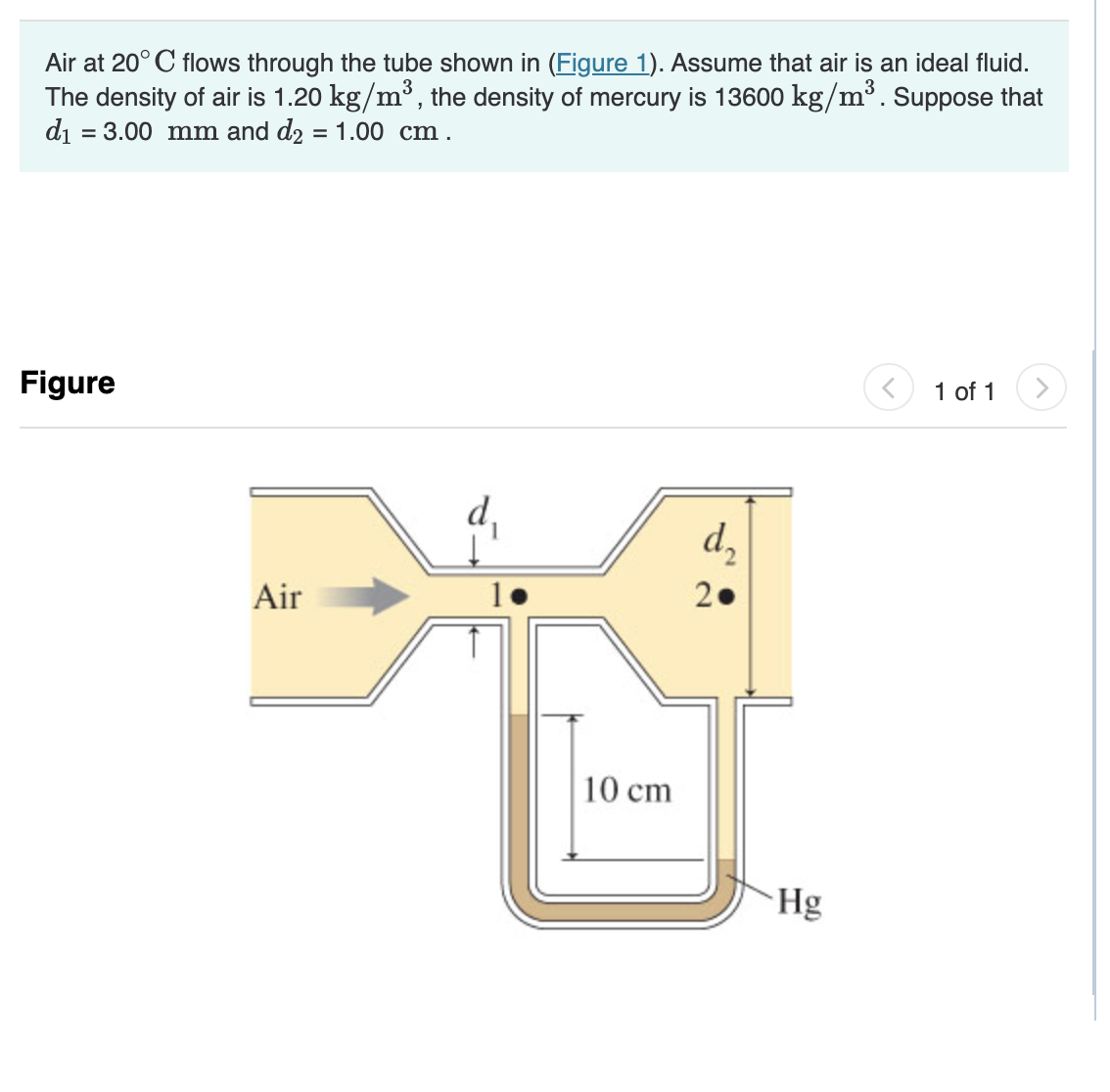 Solved Air at 20°C ﻿flows through the tube shown in (Figure | Chegg.com