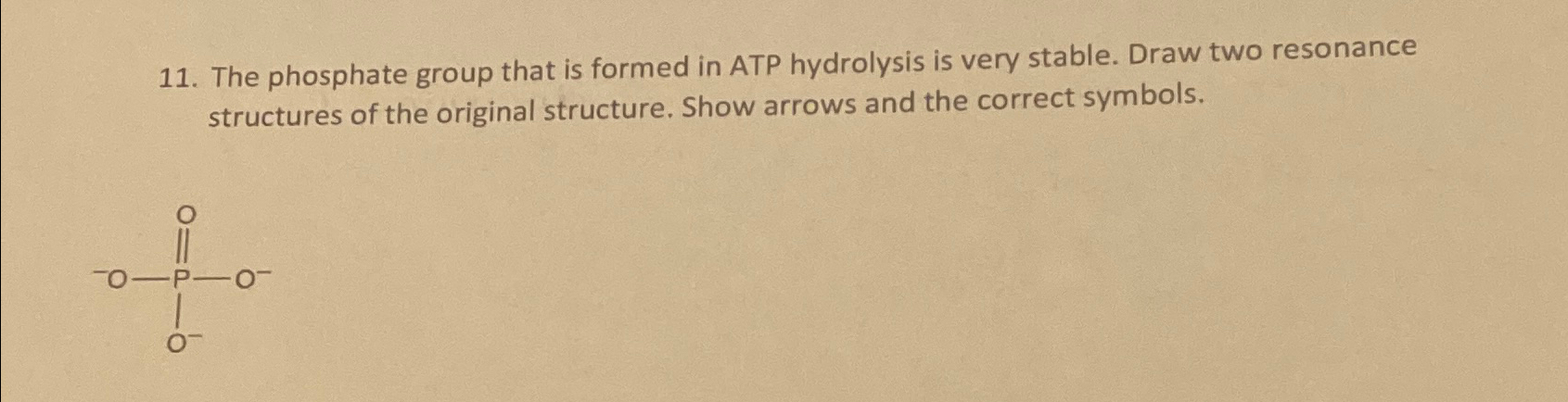 Solved The phosphate group that is formed in ATP hydrolysis | Chegg.com
