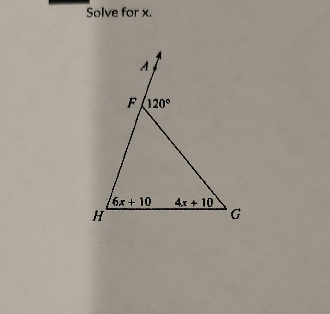 Solved Solve for x. | Chegg.com