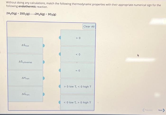 Solved Without doing any calculations, match the following | Chegg.com