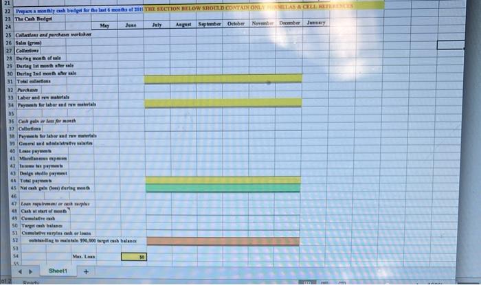 Solved huge assignment due soon and need major help, excel | Chegg.com
