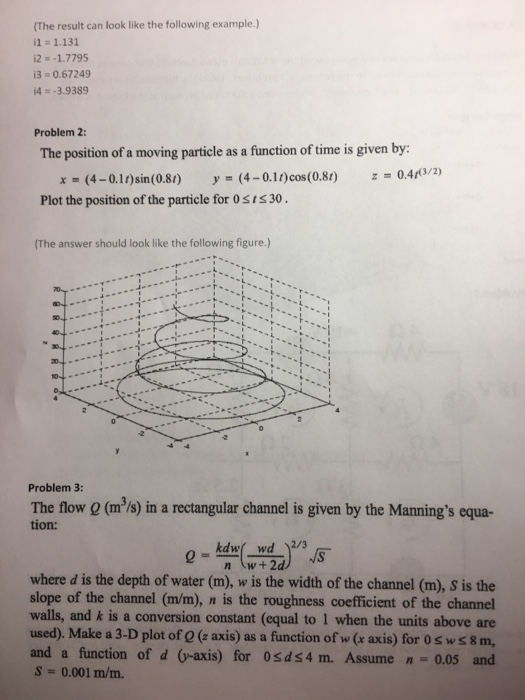 Solved Write one MATLAB program and make use of the MATLAB's | Chegg.com