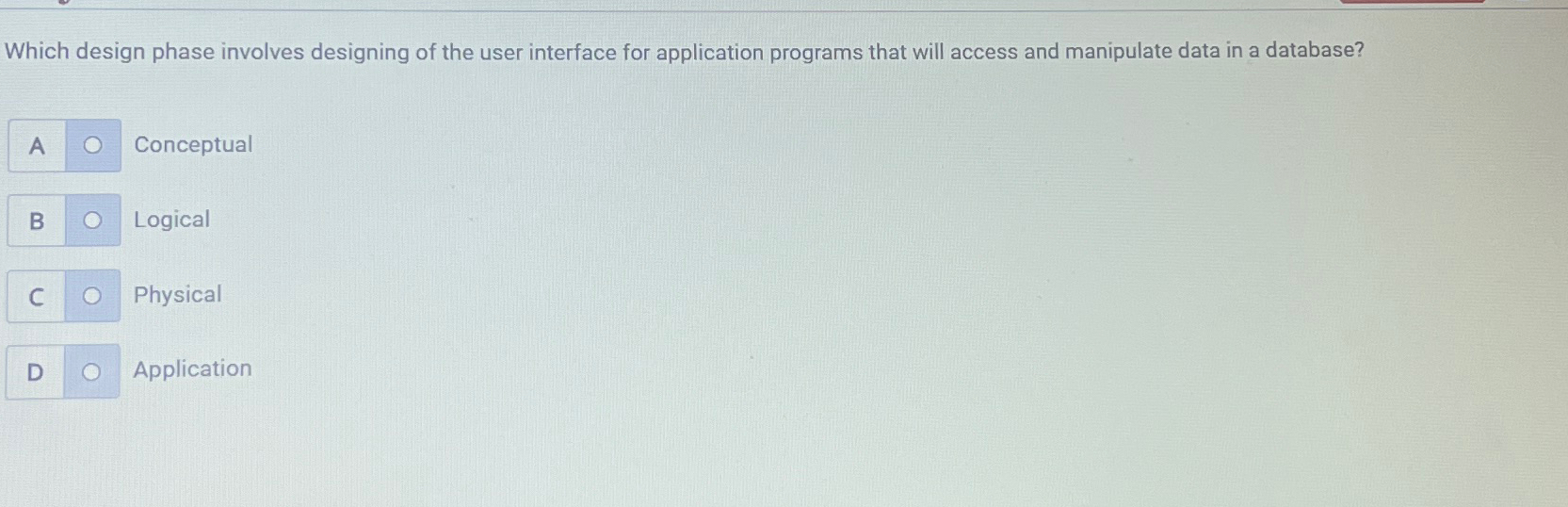 Solved Which design phase involves designing of the user | Chegg.com