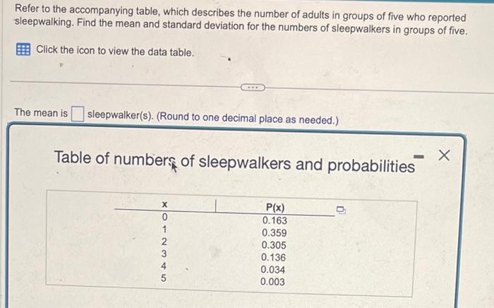 Solved Refer to the accompanying table, which describes | Chegg.com