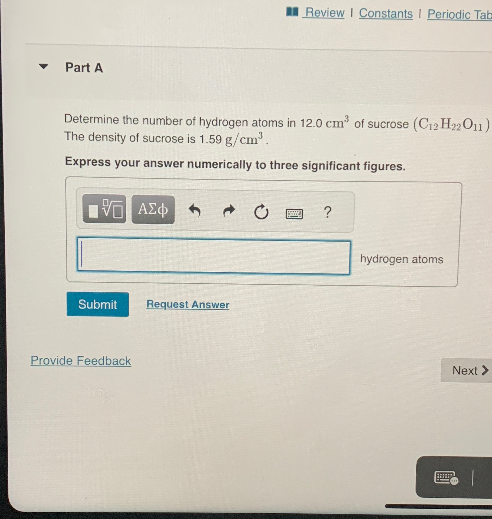 Solved Review I Constants I Periodic TabPart ADetermine the | Chegg.com
