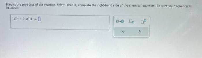 Solved Predict The Products Of The Reaction Below That Is
