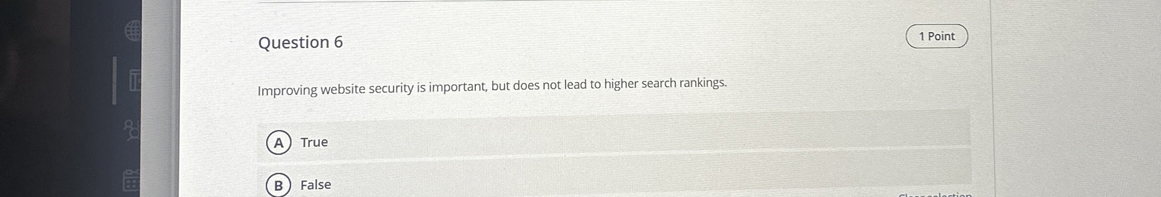 Solved Question 61 ﻿PointImproving website security is | Chegg.com