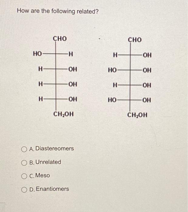 Solved Identify the meso compound: A. III B. II C. 1 | Chegg.com