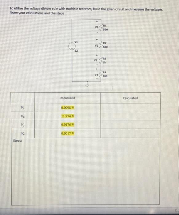 Solved To utilize the voltage dlvider rule with multiple | Chegg.com
