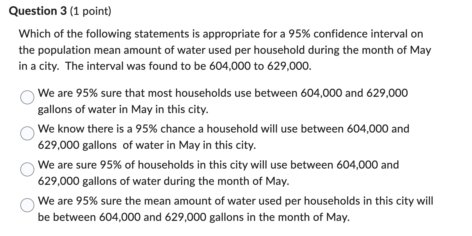 Solved Question 3 (1 ﻿point)Which of the following | Chegg.com