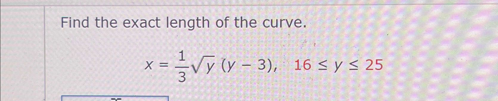 Solved Find the exact length of the | Chegg.com