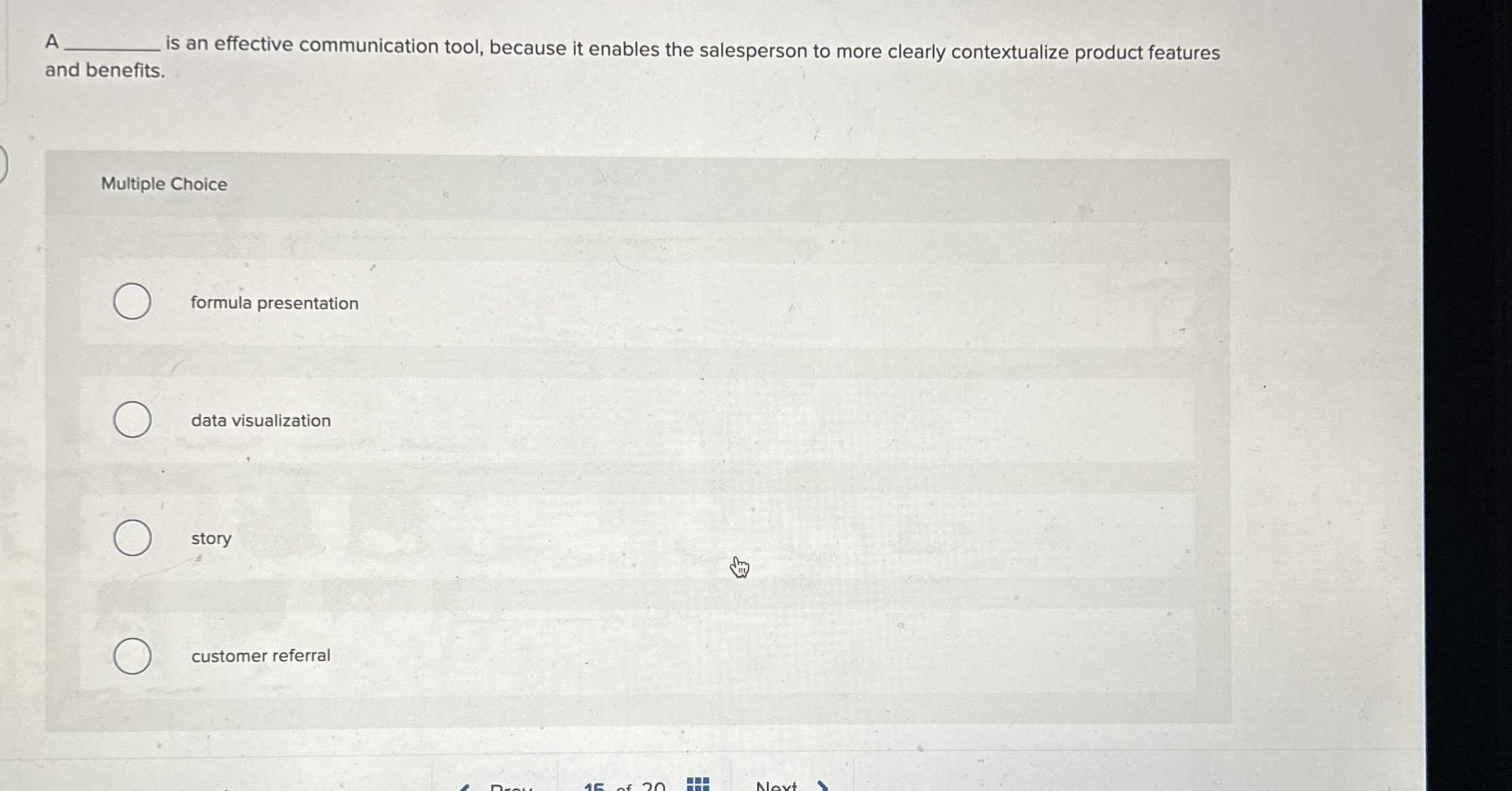 Solved A q, ﻿is an effective communication tool, because it | Chegg.com