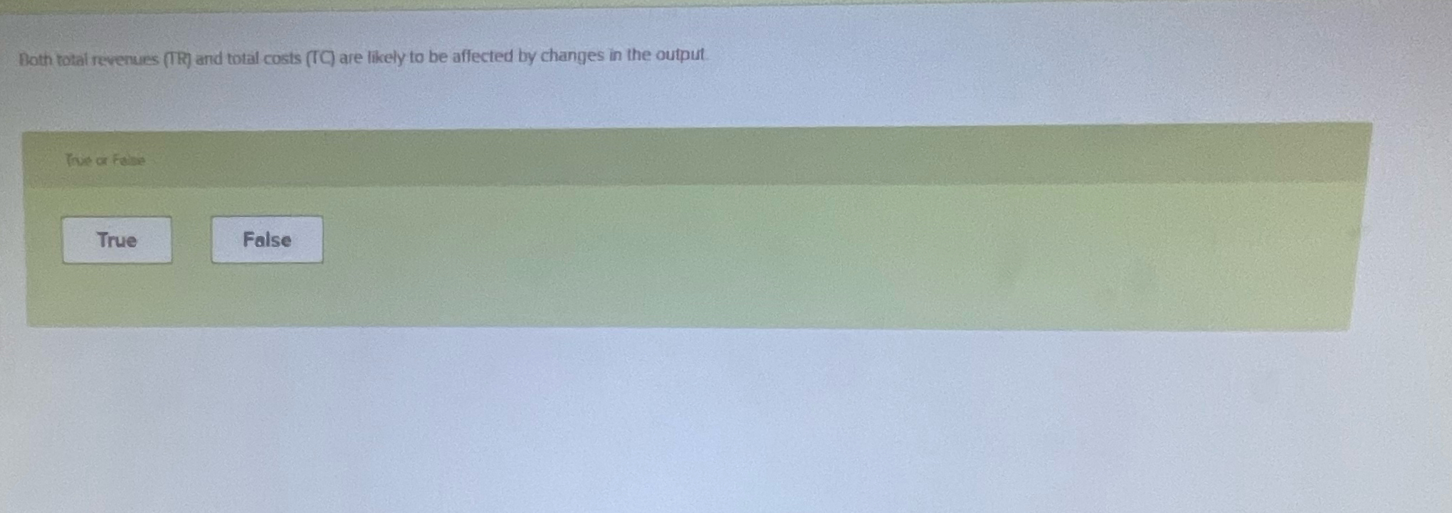 Solved Both total revenurs (TR) ﻿and total costs (TC) ﻿are | Chegg.com