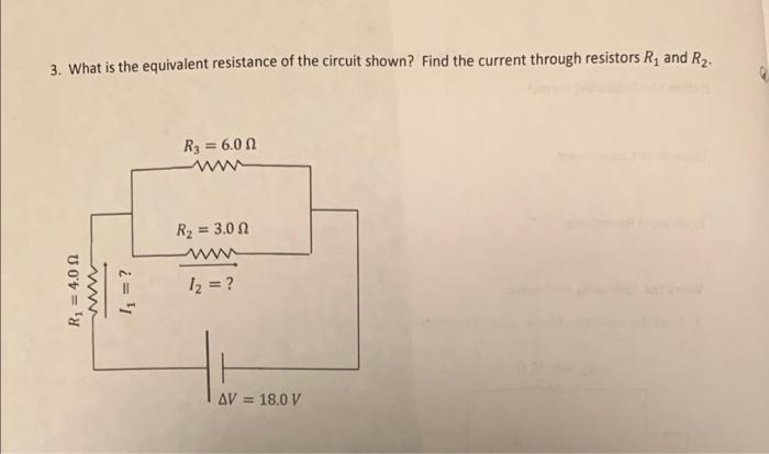 Solved 3. What is the equivalent resistance of the circuit | Chegg.com