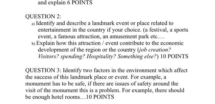 Solved QUESTION 2: a) Identify and describe a landmark event | Chegg.com