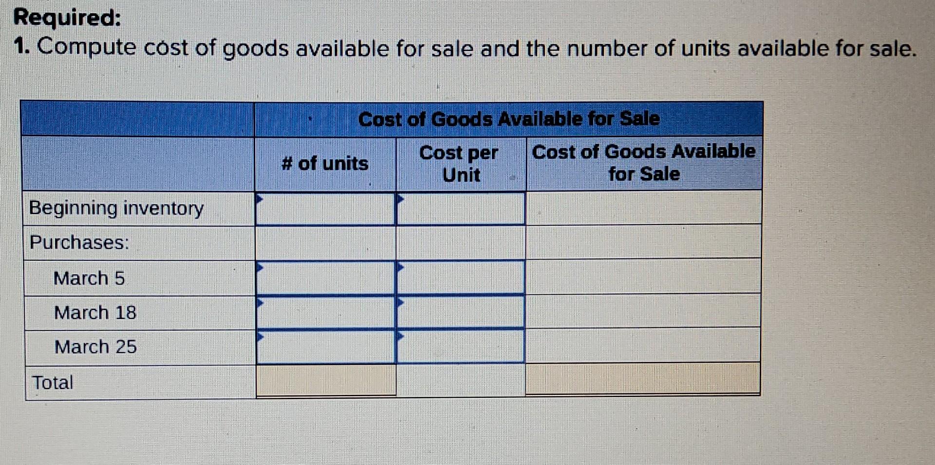 Solved Exercise 6-12 Analysis of inventory errors LO A2 | Chegg.com