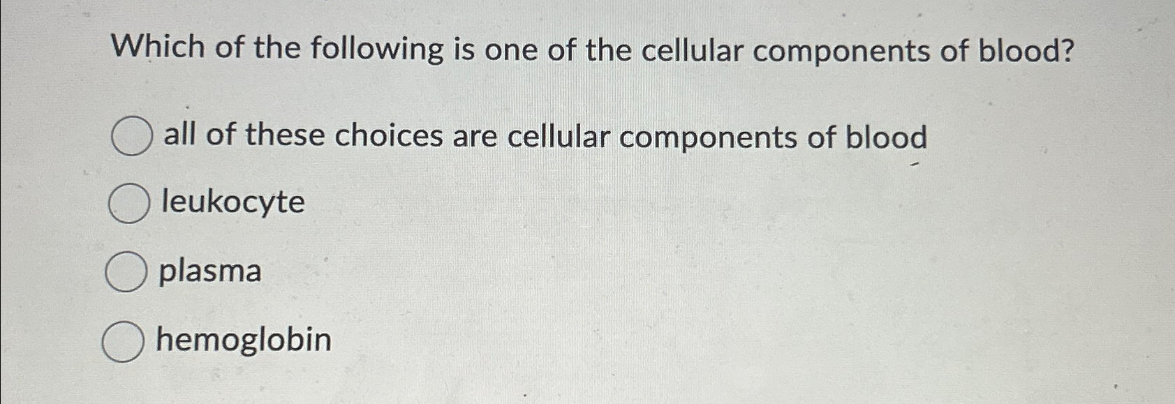Solved Which of the following is one of the cellular | Chegg.com