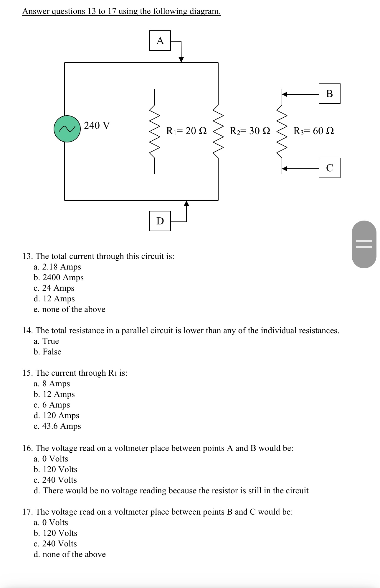 Solved Answer questions 13 to 17 using the following | Chegg.com Solved Answer questions 13 to 17 using the following | Chegg.com