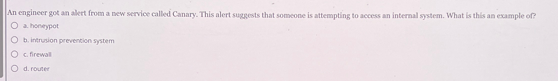 Solved An engineer got an alert from a new service called | Chegg.com