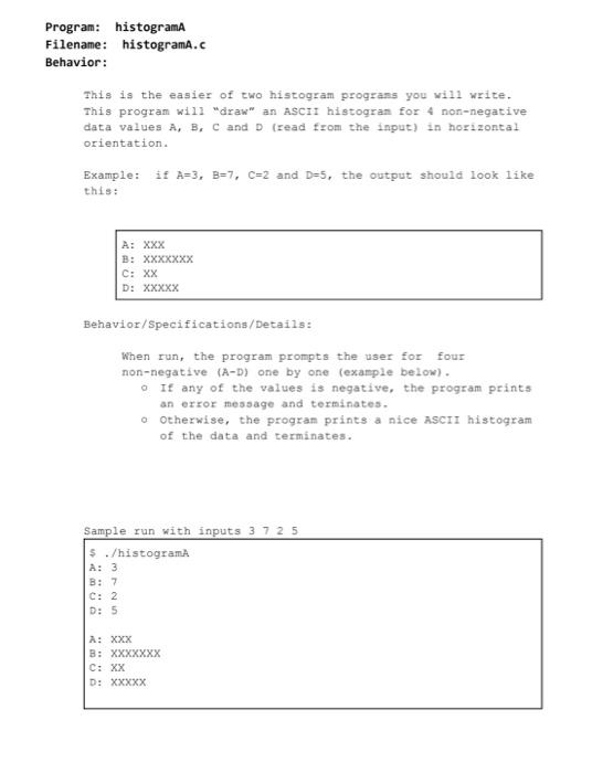Solved D: XXXXX Behavior/Specifications/Details: When run, | Chegg.com