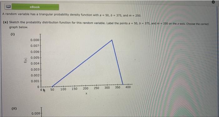 random variable has a triangular probability density | Chegg.com