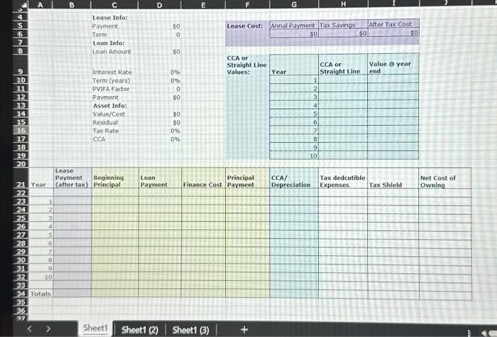 Instructions: 1. Create 1 Excel Spreadsheet with 3 | Chegg.com
