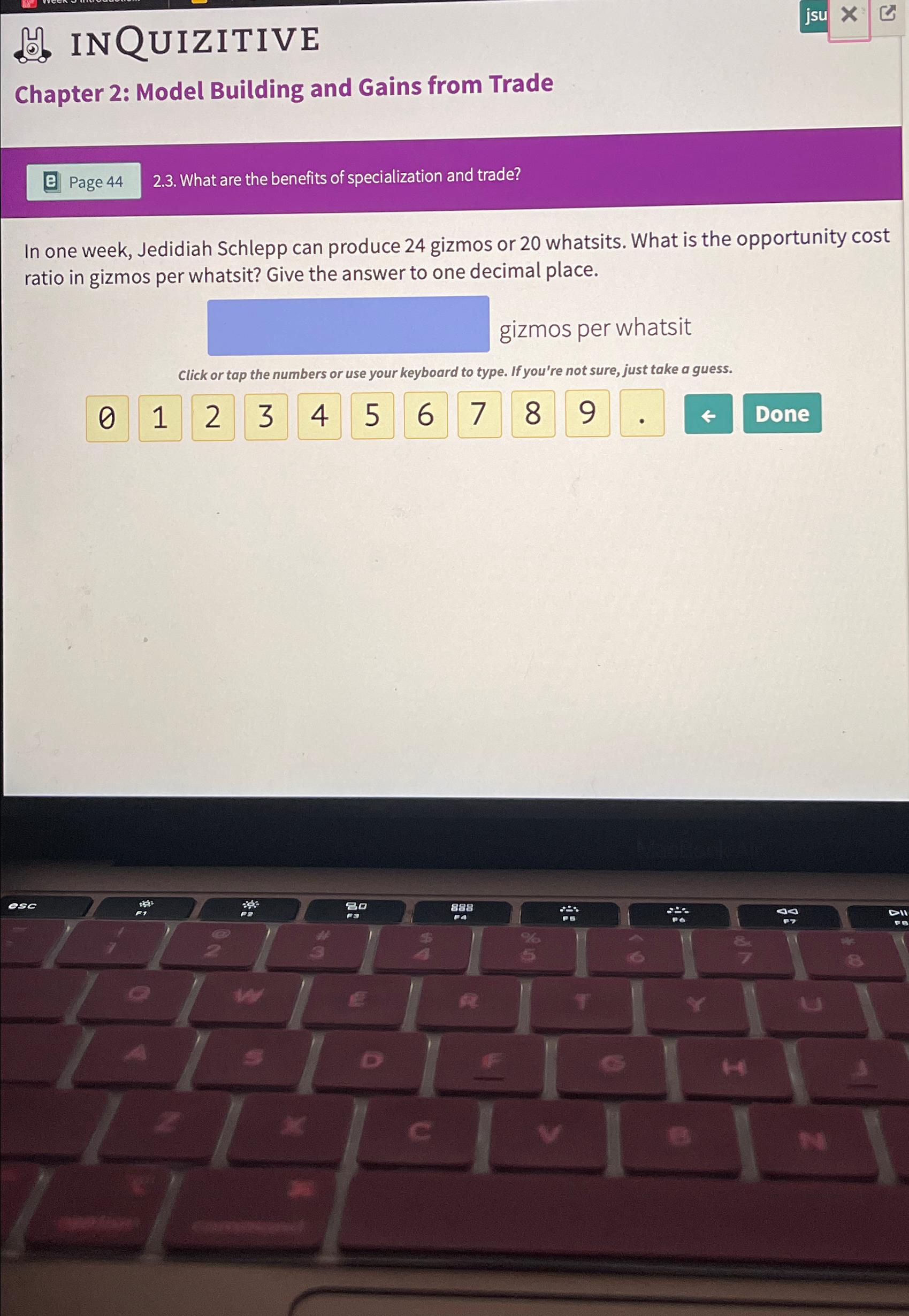 Solved INQUIZITIVEChapter 2: Model Building and Gains from | Chegg.com