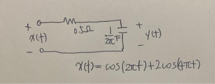 Solved x(t)=cos(2πt)+2cos(4πt) | Chegg.com