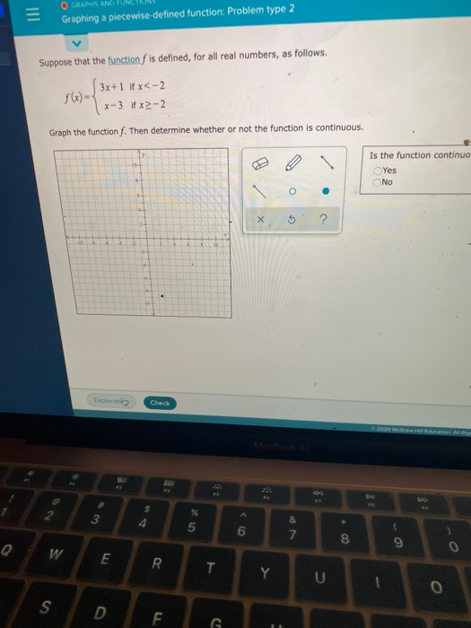 Solved OGRAPHS AND III Graphing a piecewise-defined | Chegg.com