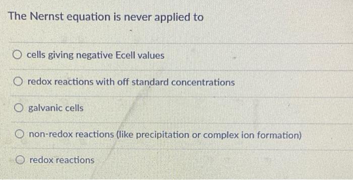 Solved Evidence of a redox reaction would be a negative | Chegg.com