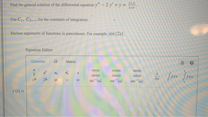 Solved Find the general solution of the differential | Chegg.com