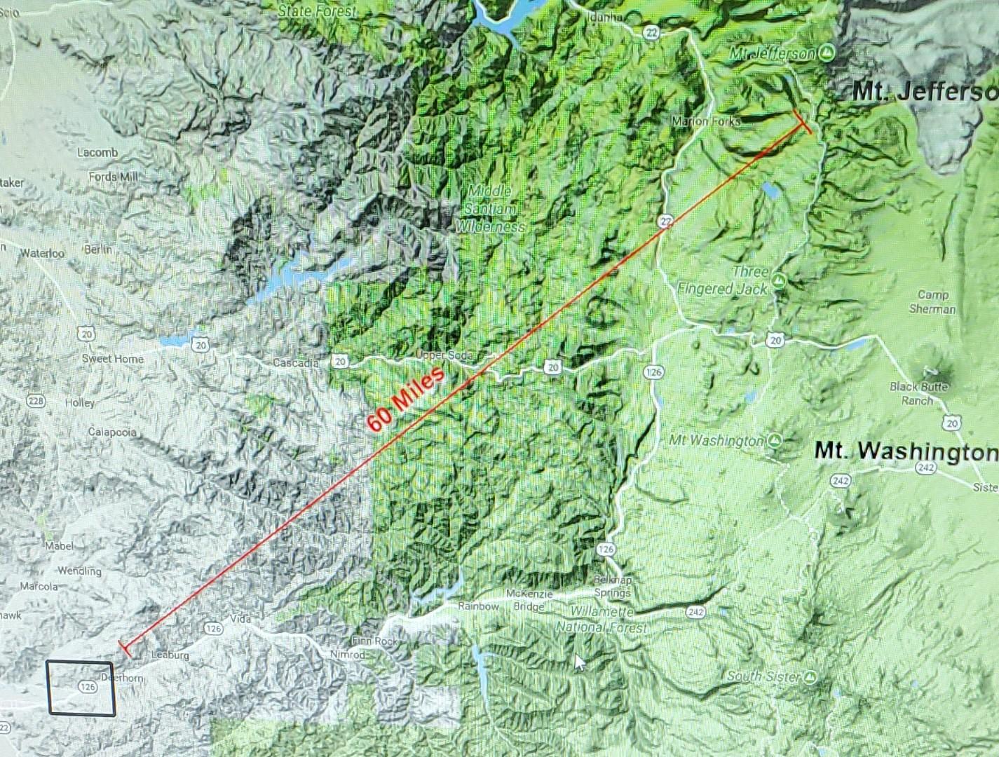 Solved Identify any landscape features present on the | Chegg.com