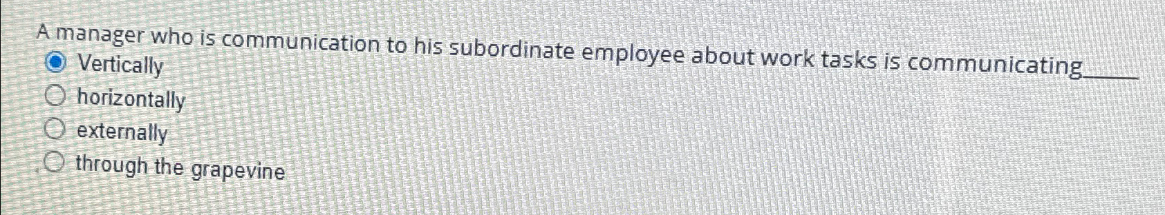 Solved A manager who is communication to his subordinate | Chegg.com