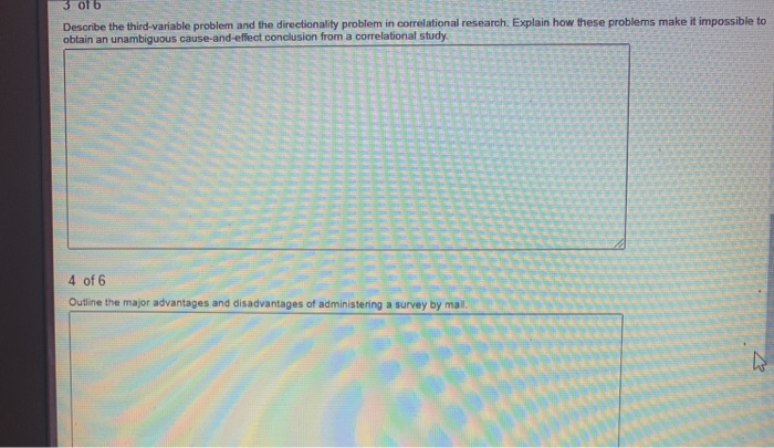 Solved 3 U16 Describe the third-variable problem and the | Chegg.com