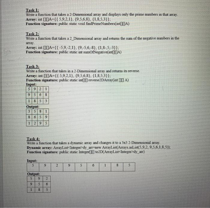 Solved DO THIS ON JAVA PROVIDE CODES FOR EACH TASK :)i have | Chegg.com