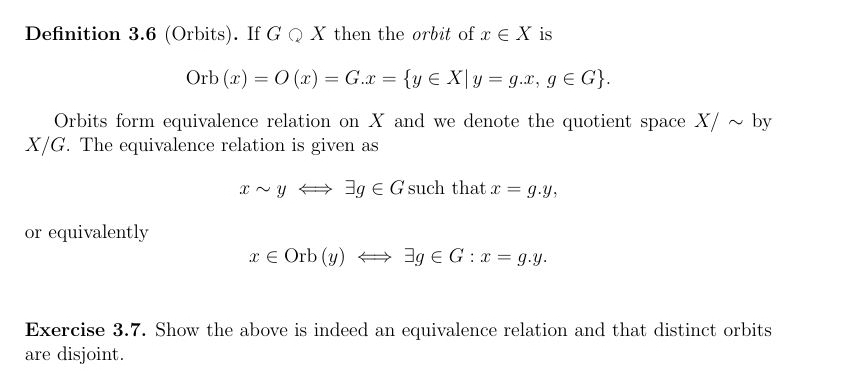 Solved Definition 3.6 (Orbits). ﻿If GQx ﻿then the orbit of | Chegg.com