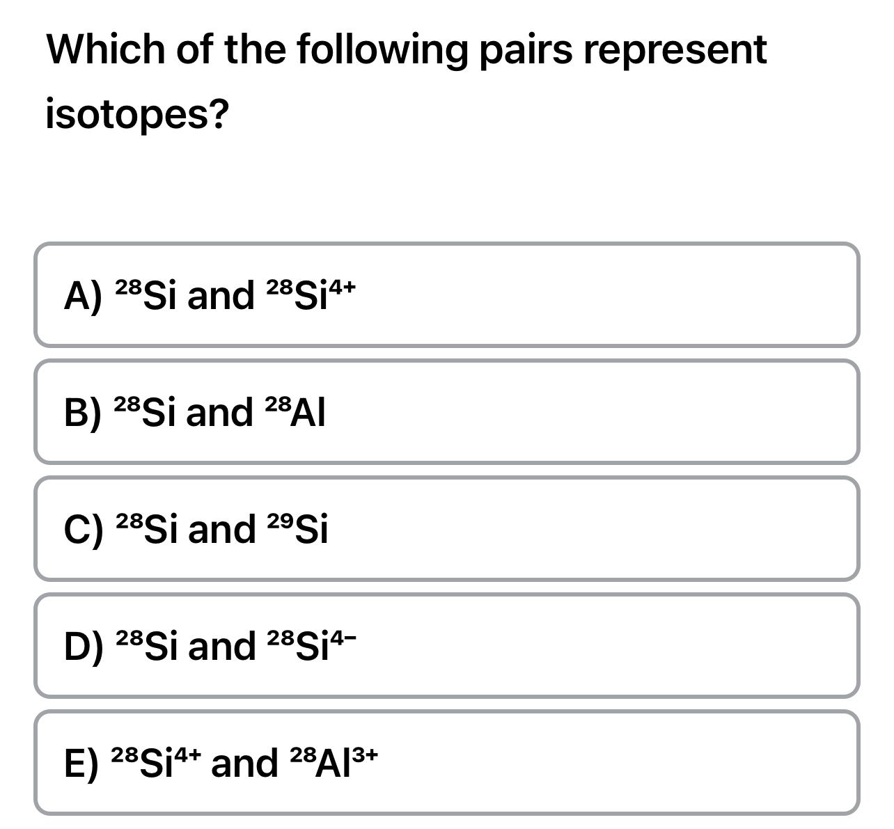 Solved Which of the following pairs represent | Chegg.com