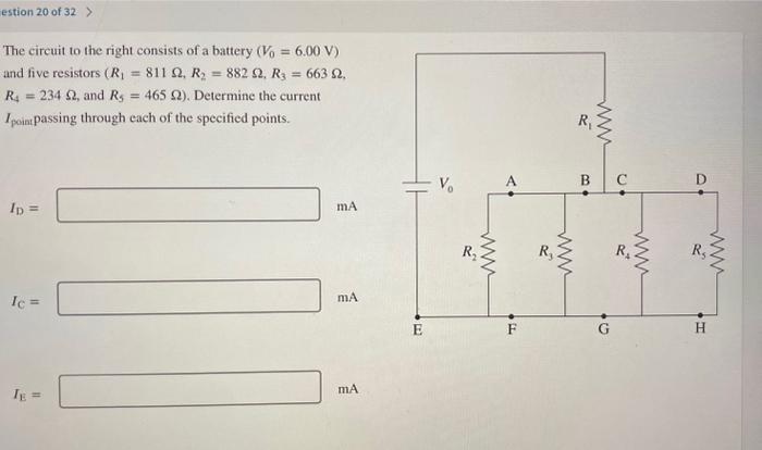 Solved The circuit to the right consists of a battery | Chegg.com