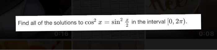 Solved Derive a triple angle formula for cos(3x) Find all | Chegg.com