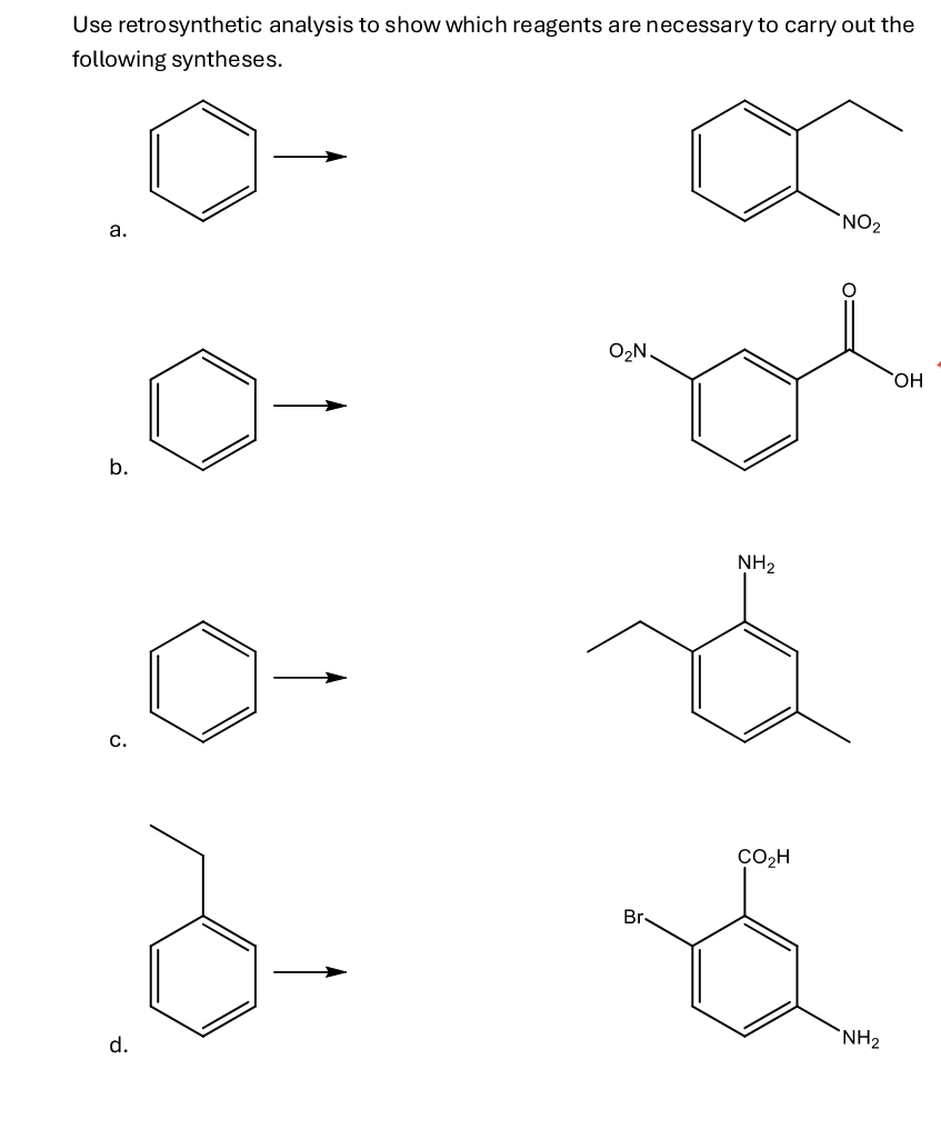 Solved Use retrosynthetic analysis to show which reagents | Chegg.com
