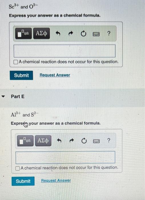 Solved K+ and Se2- Express your answer as a chemical | Chegg.com