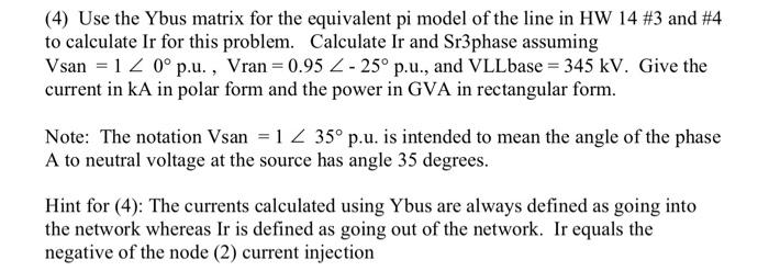 Solved (3) Use the long line model to calculate the | Chegg.com
