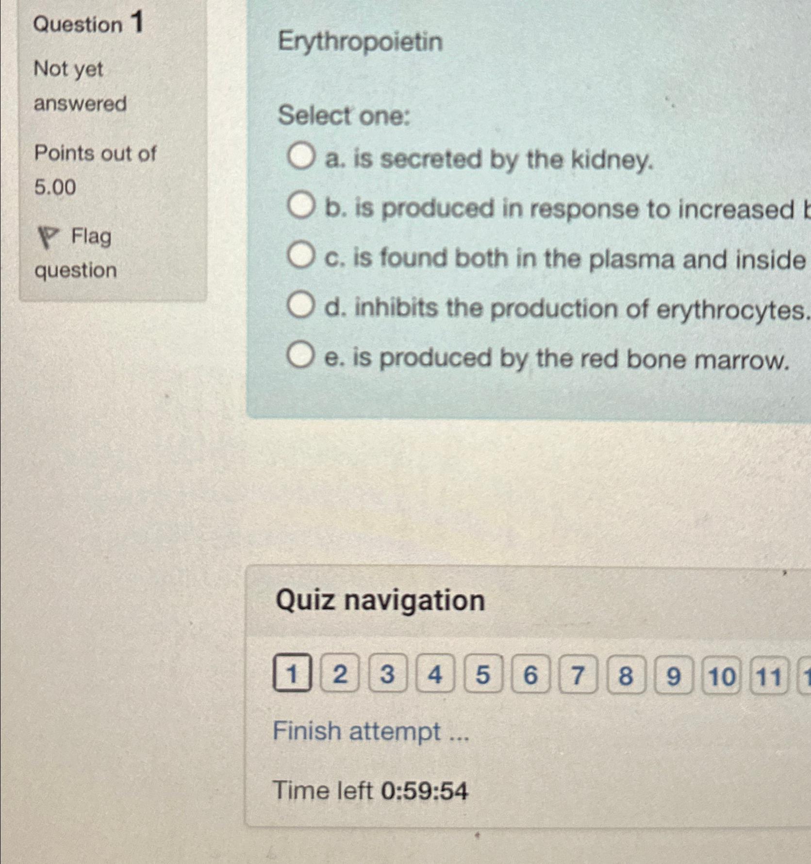 Solved Question 1Not yet answeredPoints out of 5.00Flag | Chegg.com