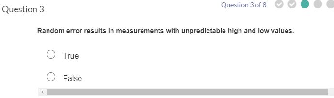 Solved Question 3Random error results in measurements with | Chegg.com