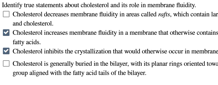High Quality SOLUTION Identify true statements about cholesterol and its | Chegg.com
