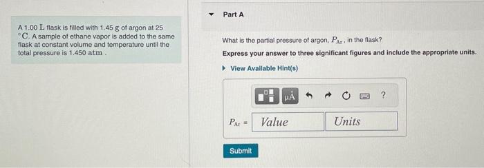 Solved An experiment shows that a 110 mL gas sample has a | Chegg.com