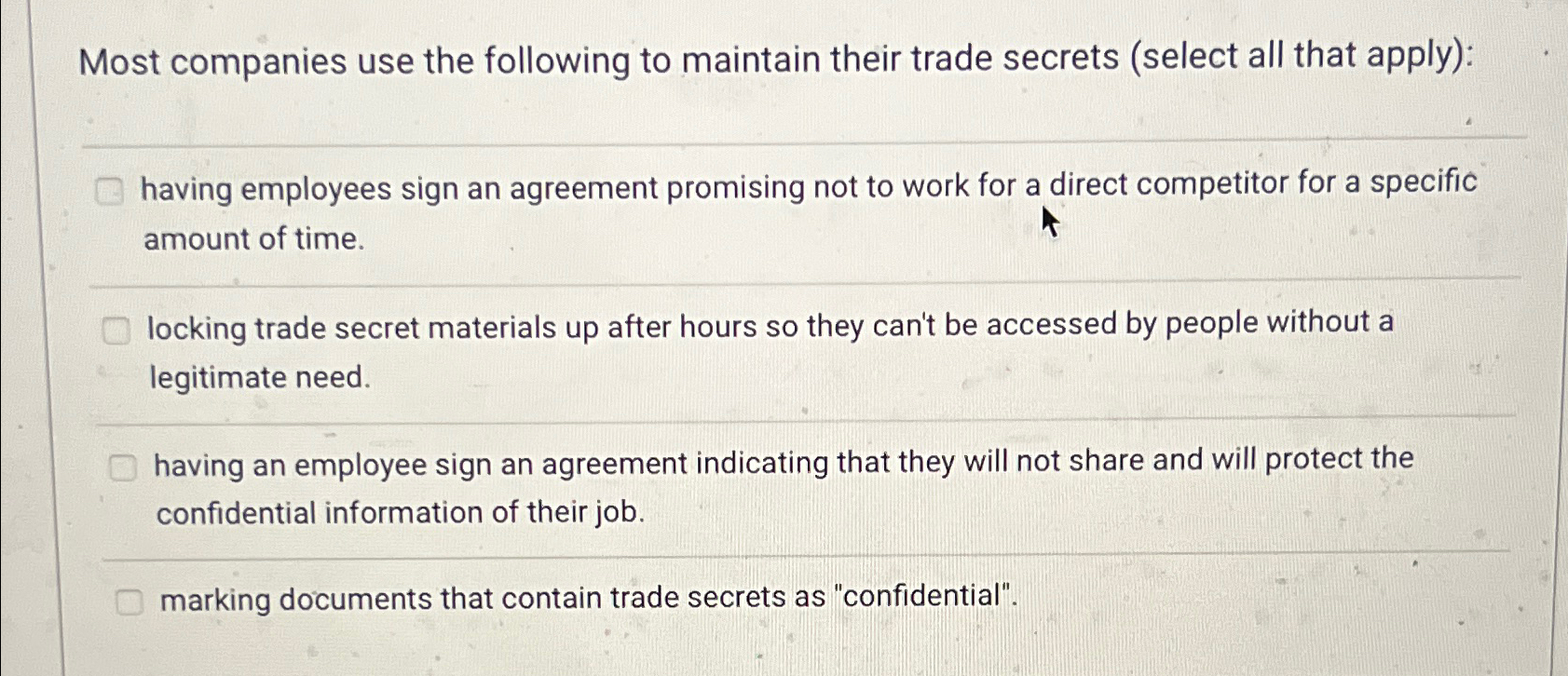 Solved Most companies use the following to maintain their | Chegg.com