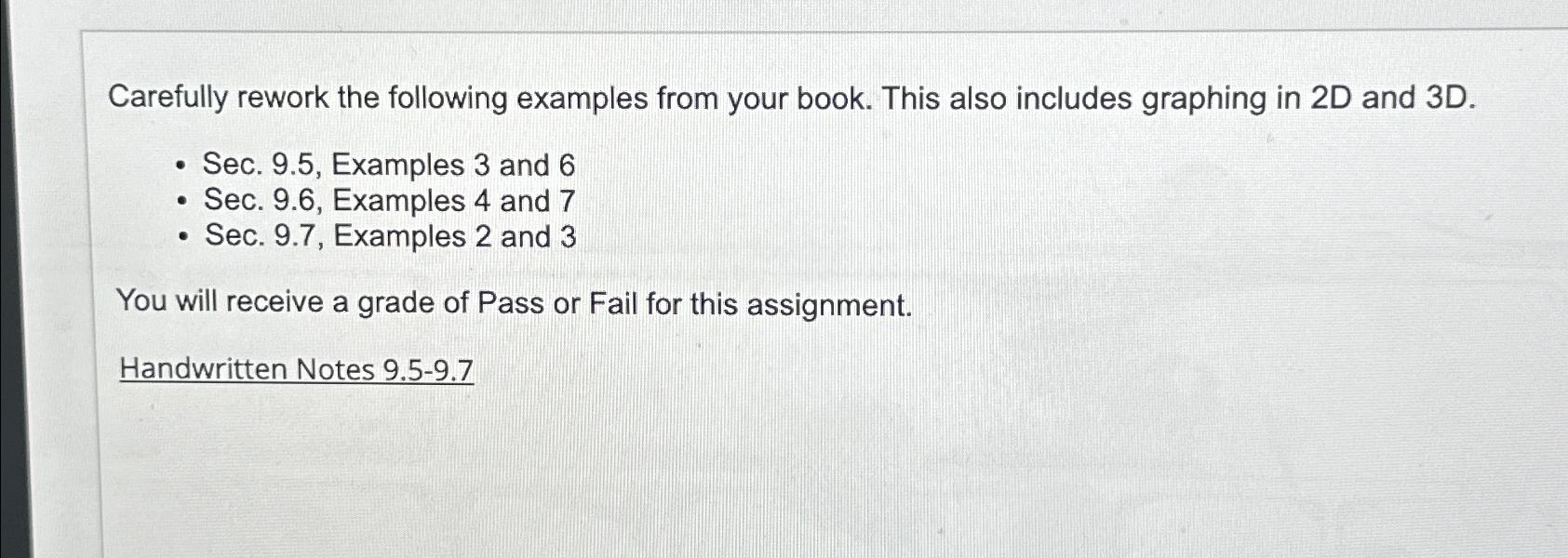 Solved Carefully rework the following examples from your | Chegg.com