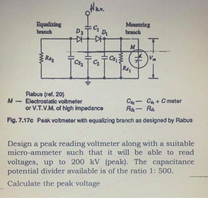 Equalizing branch 02 Measuring branch w v Tasz Tato M | Chegg.com